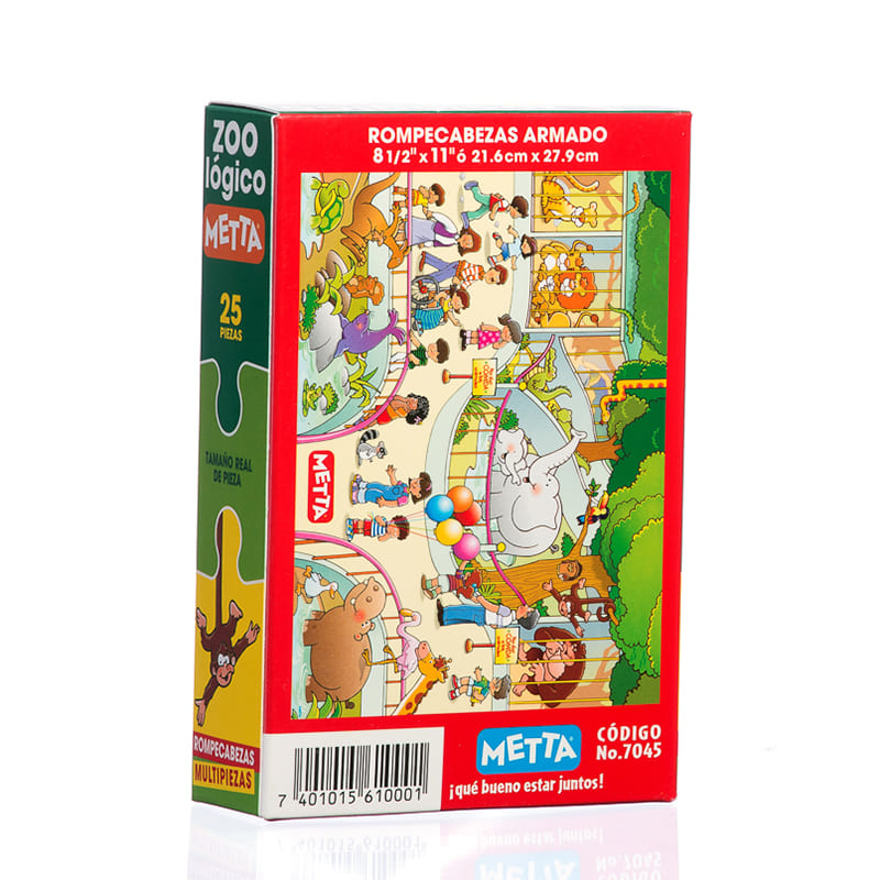 Rompecabezas Zoológico – Inglés y Español – 4kids